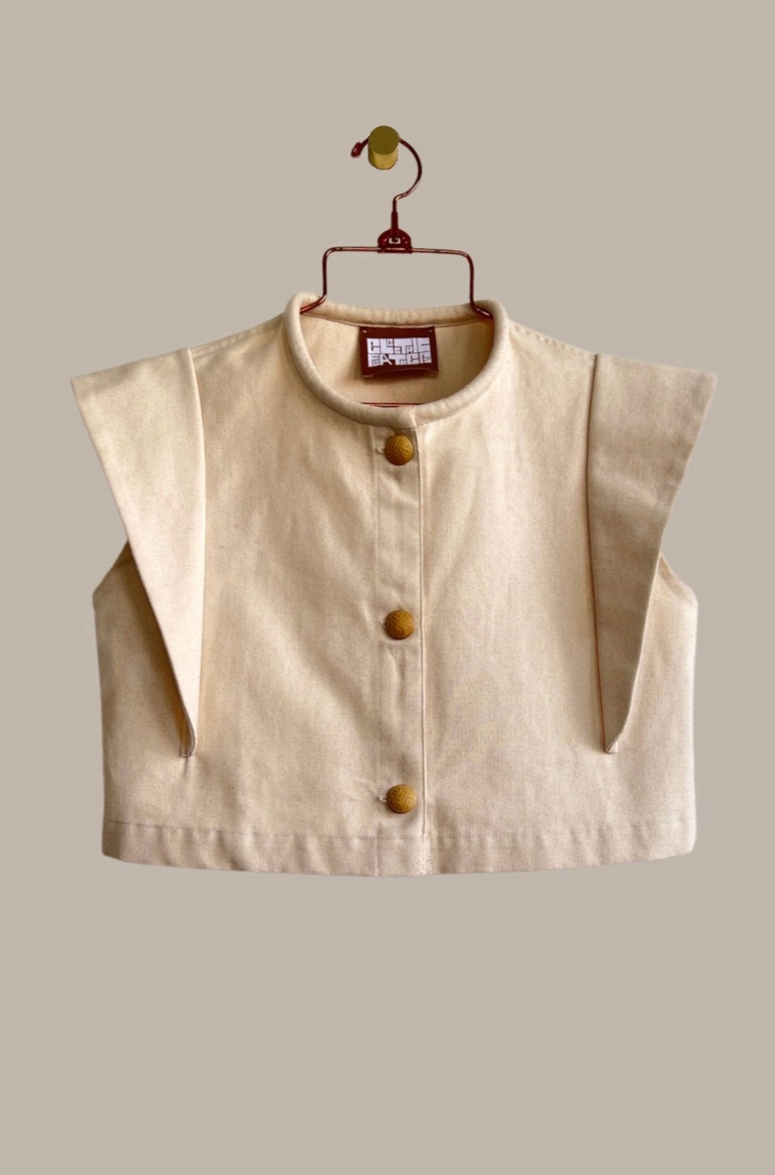 Hapi Vest Natural Canvas {Made to Order} – electric feathers