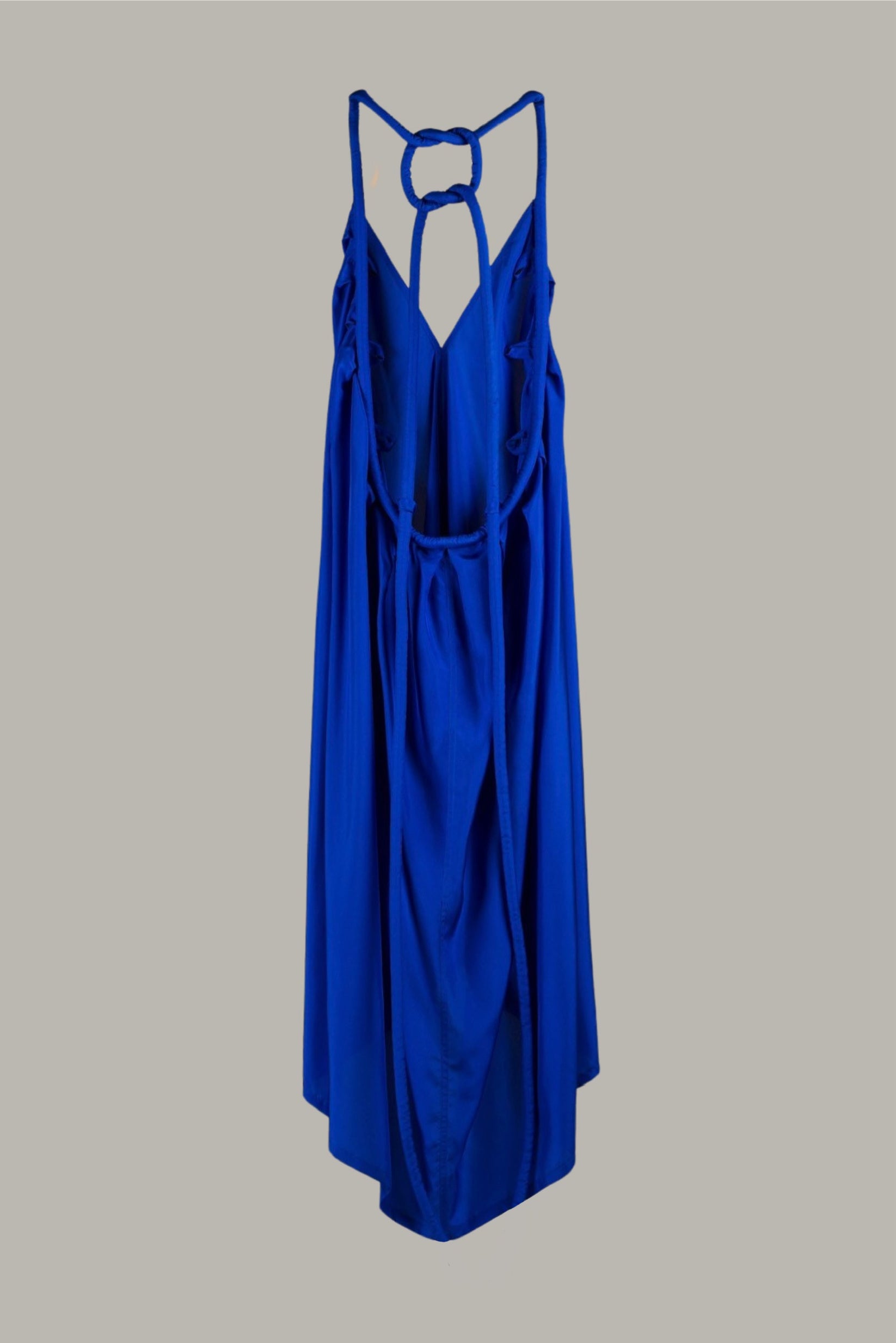 Infinite Rope Dress Electric Blue Parachute Silk {Made to Order ...