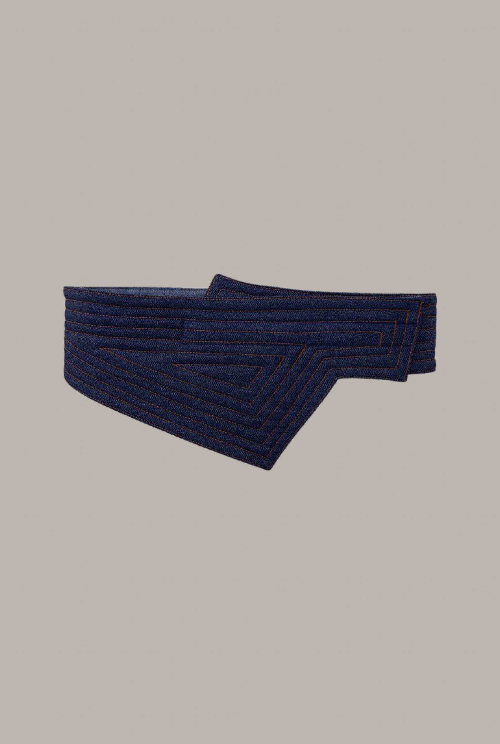 Reversible Quilted Asymmetrical Belt Natural Cream Cotton Canvas ...