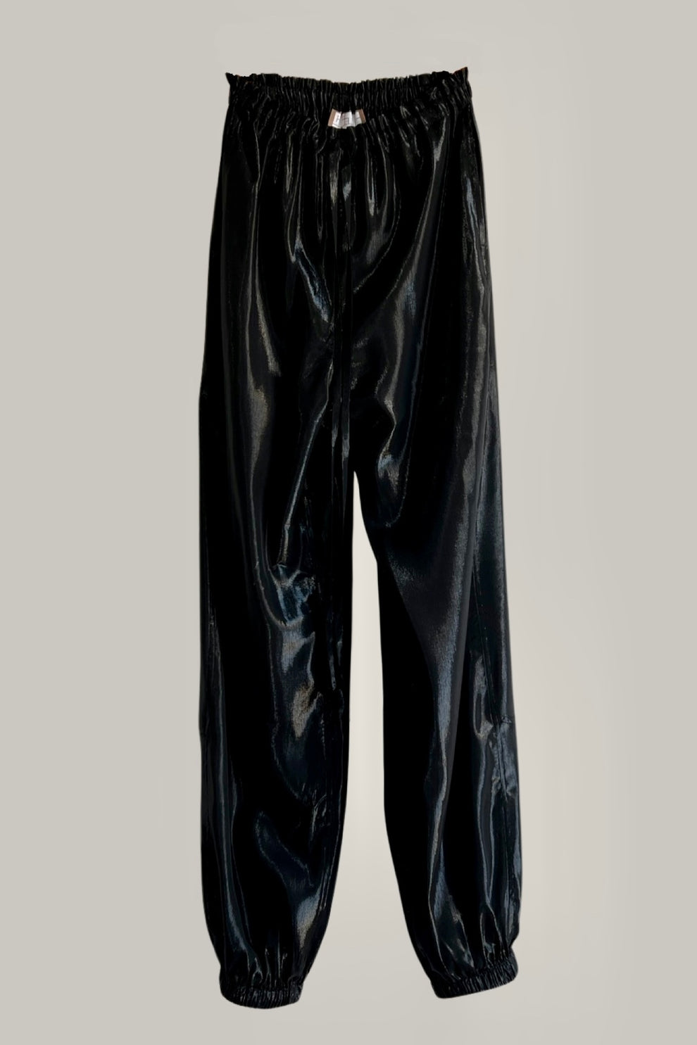 Genie Pant Black Lapis Silk Lamé {Made to Order} – electric feathers